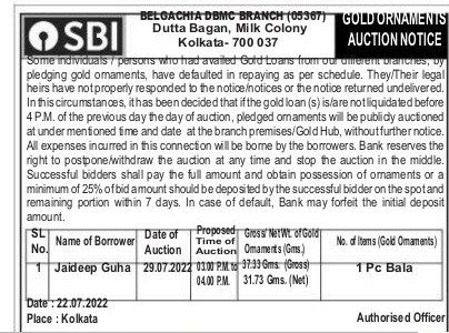 Gold Auctions