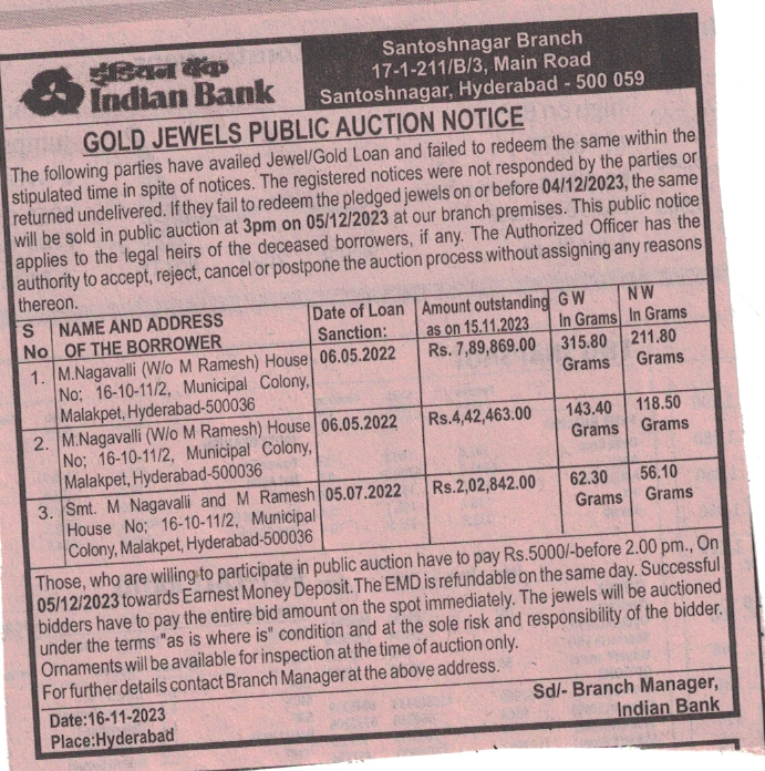 Gold Auctions
